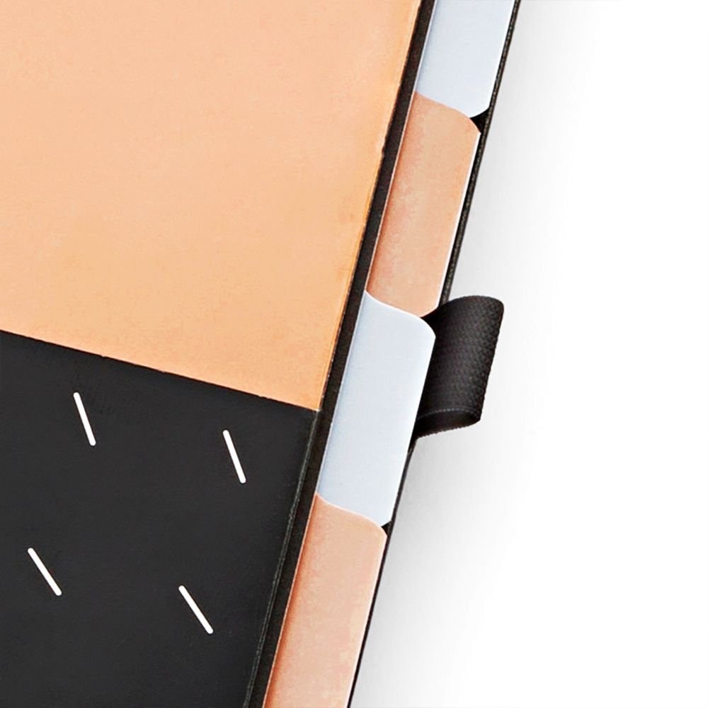 Planner Fichário Noir Preto Pena Médio